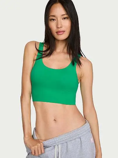 Victoria's Secret Vsx Elevate™ Seamless-comfort Sports Bra - Green