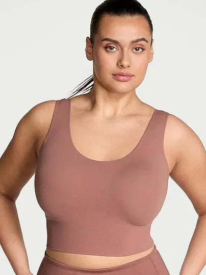 Soutien-gorge Sport Victoria's Secret VSX – 32DDD, Fermeture Avant, Gris/bleu Marine