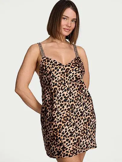 Victoria's Secret Very Sexy Shine Strap Satin Slip - Print