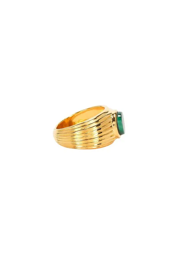 DEVE Wave Motion Signet Pinky Ring