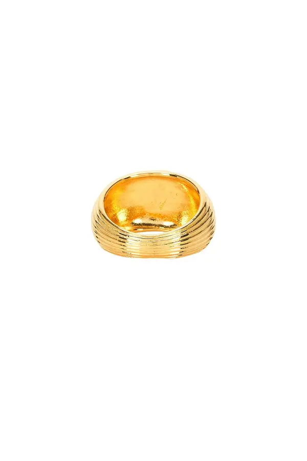 DEVE Wave Motion Signet Pinky Ring