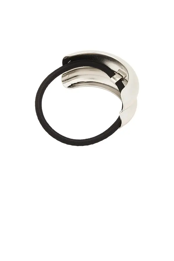 Jordan Road Double Hair Cuff in Silver Plated One Size Womens Tie Scrunchie Rubb Jordan Road Double Hair Cuff in Silver Plated One Size  main image 4