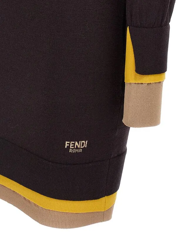 Fendi Layering Dress - Purple
