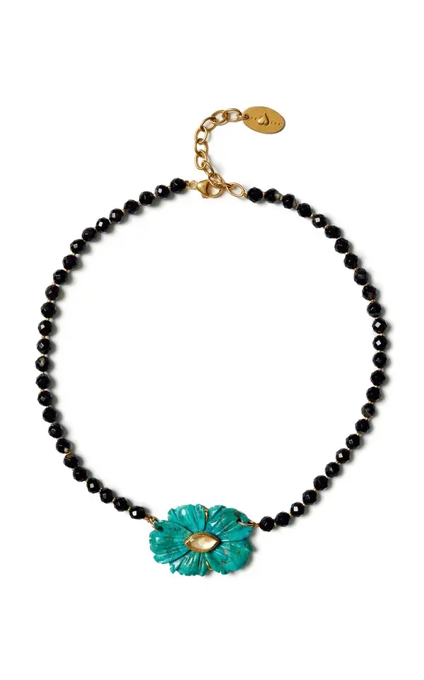 Chan Luu Magnolia Beaded Necklace