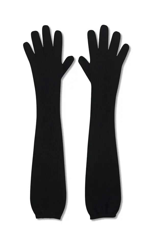 THE ROW Ivot Cashmere Gloves - Black
