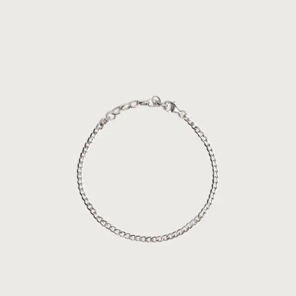 SERGE DENIMES Flat Cuban Bracelet - Sterling Silver