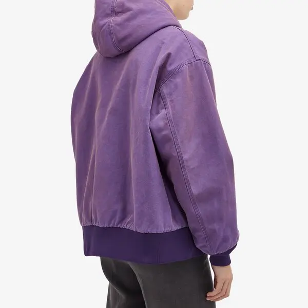 Needles Zipped Work Oxford Jacket In Purple - 70% Off | Editorialist