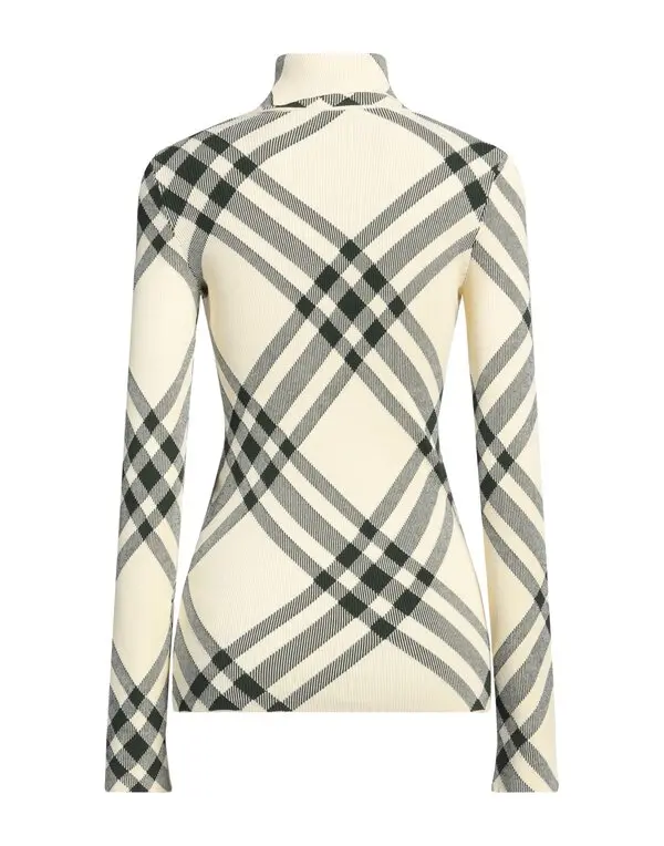 Burberry Knitted Turtleneck Top - White