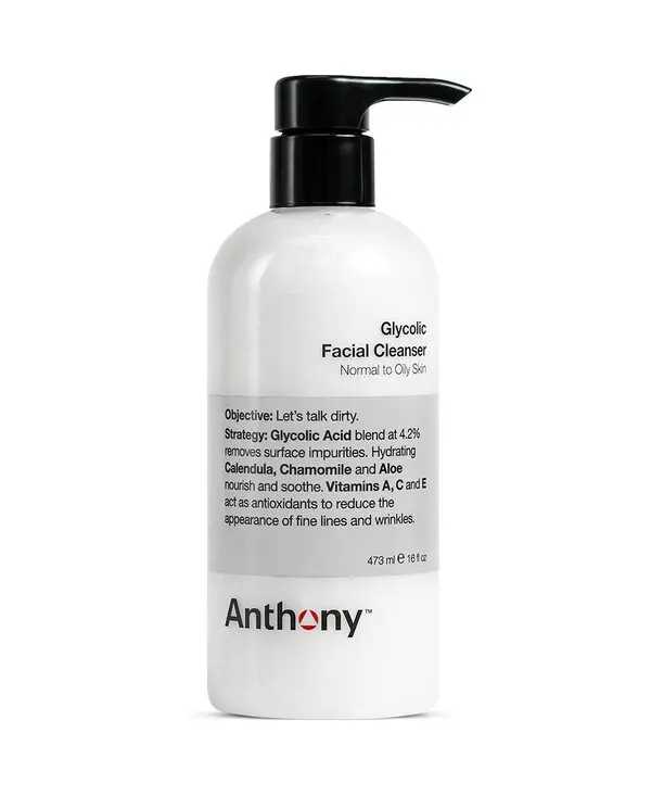 Anthony Glycolic Facial Cleanser 16 Oz - White