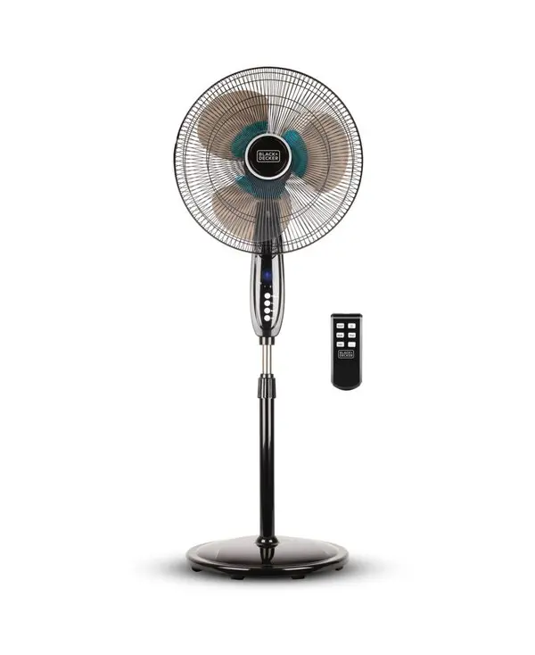 BLACK + DECKER 16 In. Dual Blade Stand Fan - Black