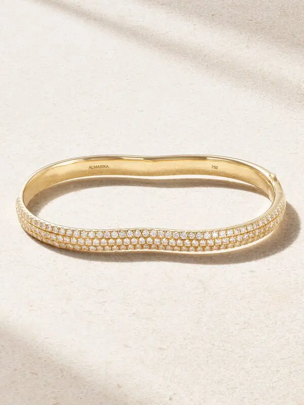 ALMASIKA Berceau 18-karat Diamond Bracelet - Gold