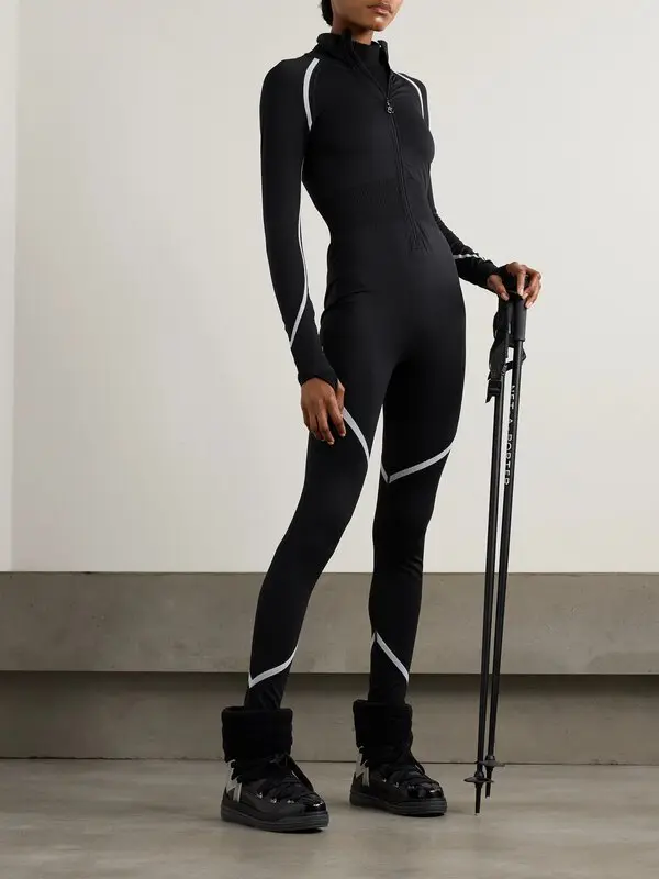 Perfect Moment Stretch-knit Ski Jumpsuit