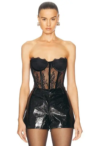 Retrofete Gisela Lace Bodysuit - Black