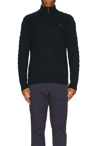 Polo Ralph Lauren Long Sleeve Cable Knit 1/2 Zip Sweater