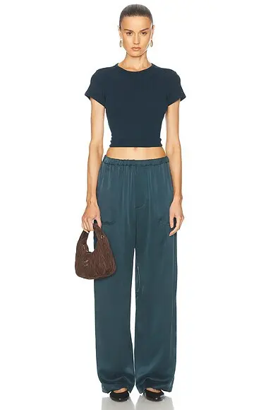Sablyn Yael Cropped Crewneck Baby Tee