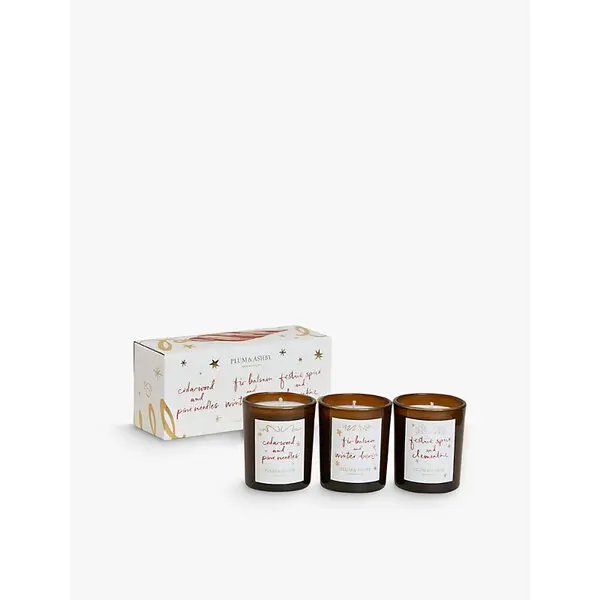 Plum And Ashby Winter Votive Scented Wax Candle Set