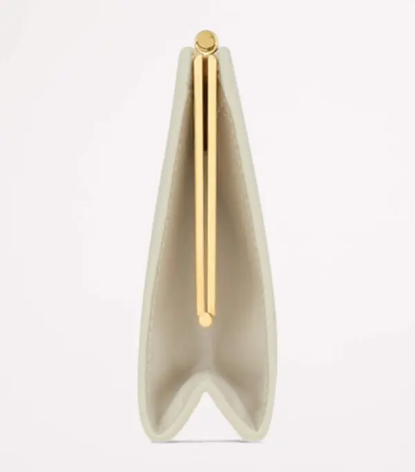 Saint Laurent Calfskin Clutch Bag - White