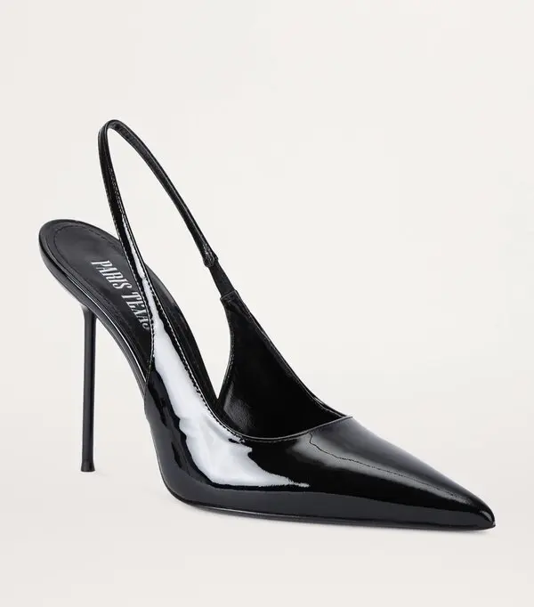 Paris Texas Lidia Slingback Pumps 105 - Black