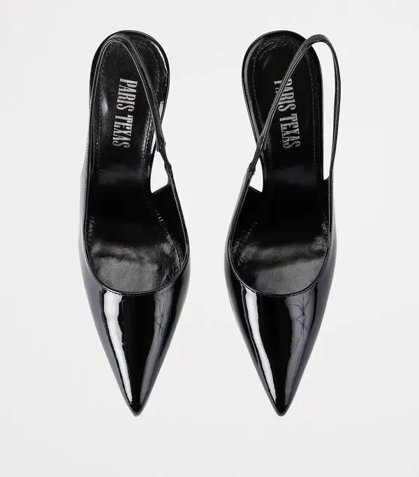 Paris Texas Lidia Slingback Pumps 105 - Black