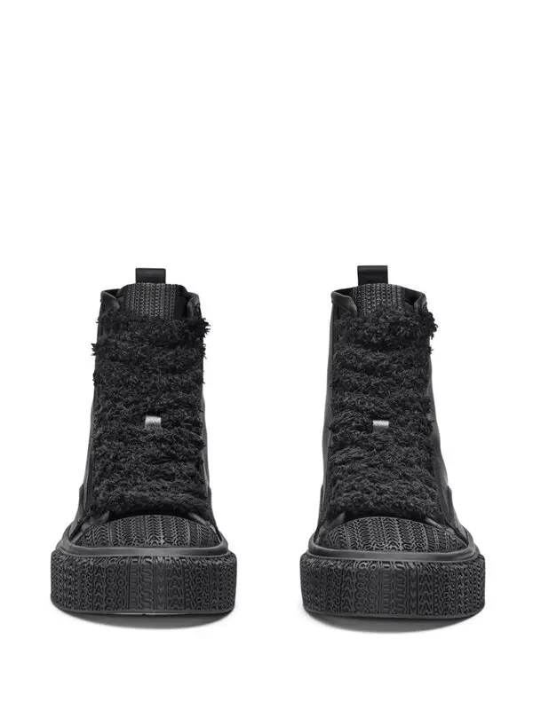 Marc Jacobs Satin High-top Sneakers - Black