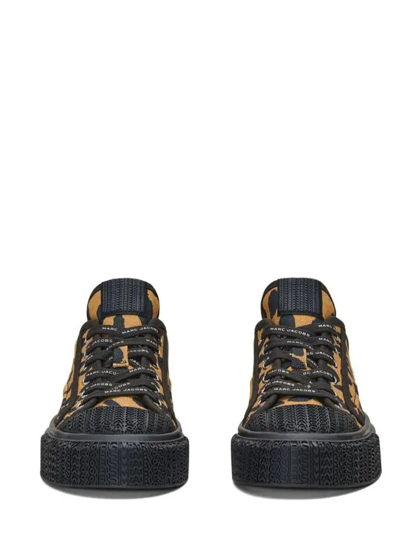 Marc Jacobs Cheetah Print Sneakers - Black