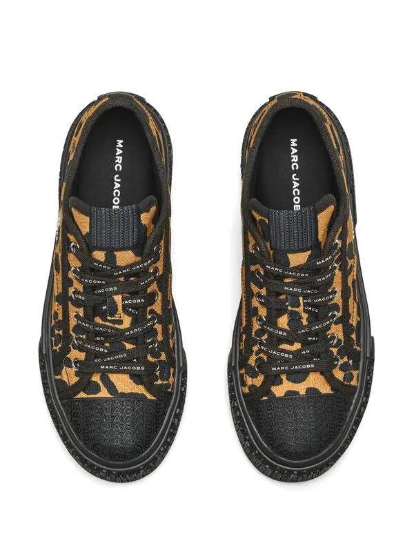 Marc Jacobs Cheetah Print Sneakers - Black