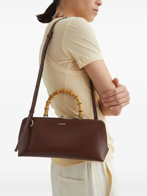 JIL SANDER Small Goji Shoulder Bag - Brown