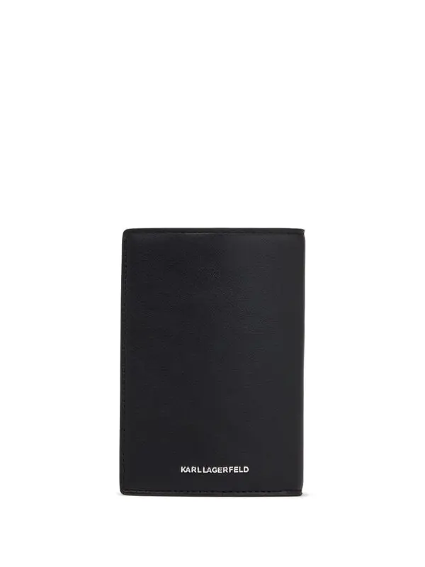 Karl Lagerfeld Ikon Passport Holder - Black