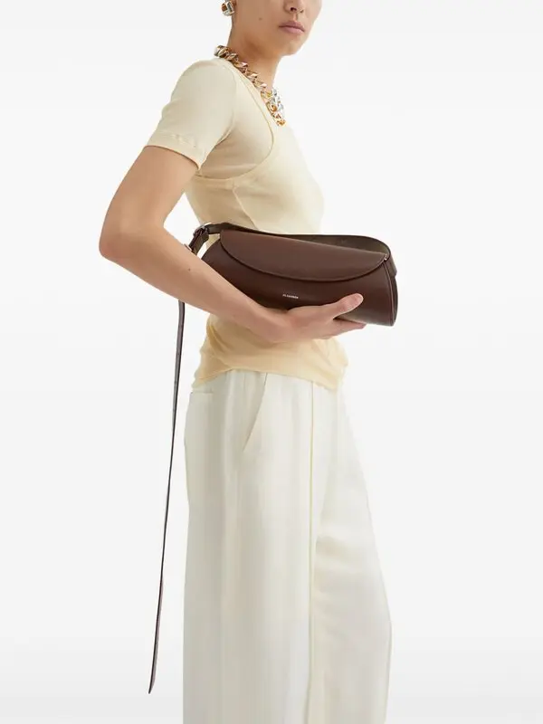 JIL SANDER Small Cannolo Shoulder Bag