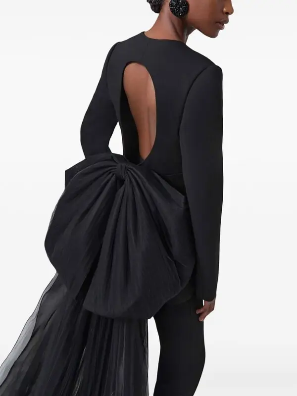 Carolina Herrera Tulle Bow-embellished Jacket