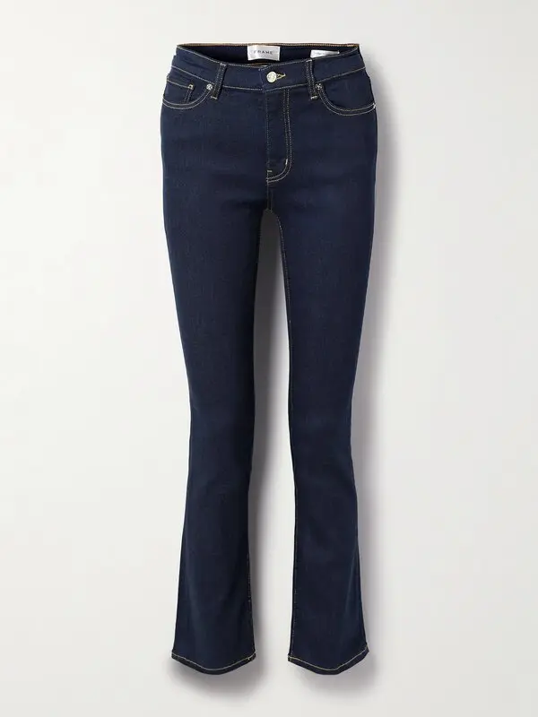 FRAME Le High High-rise Slim-leg Jeans - Blue