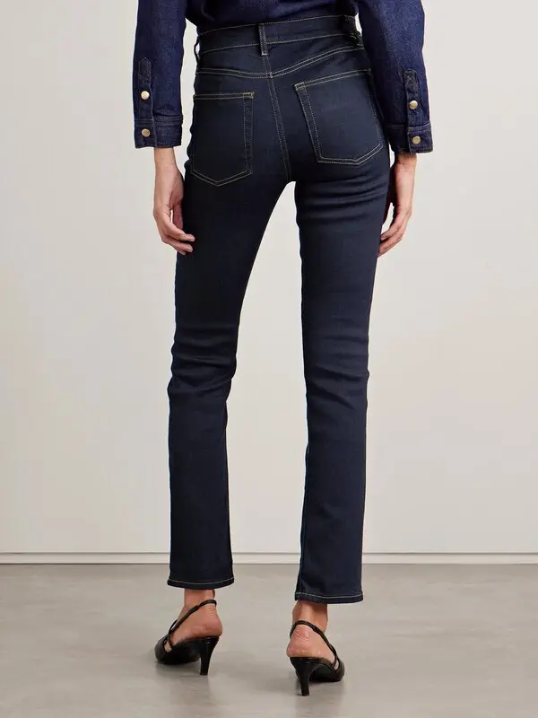 FRAME Le High High-rise Slim-leg Jeans - Blue