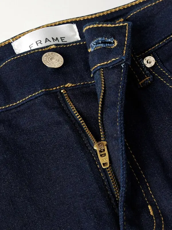 FRAME Le High High-rise Slim-leg Jeans - Blue