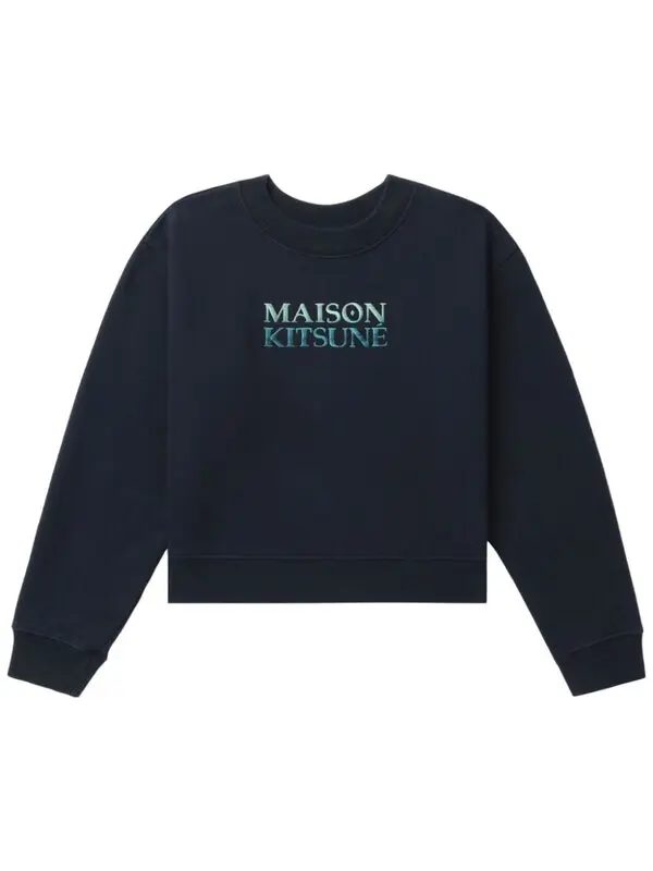 Maison Kitsuné Logo-embroidered Sweatshirt