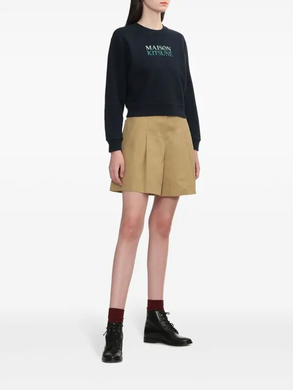 Maison Kitsuné Logo-embroidered Sweatshirt