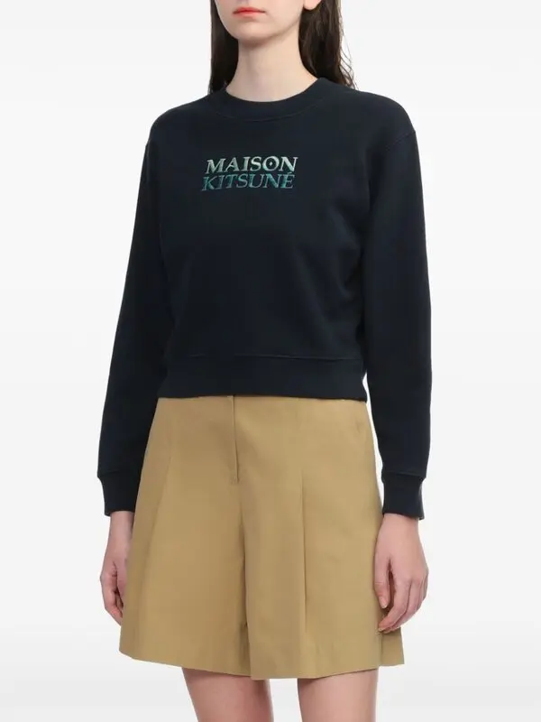 Maison Kitsuné Logo-embroidered Sweatshirt