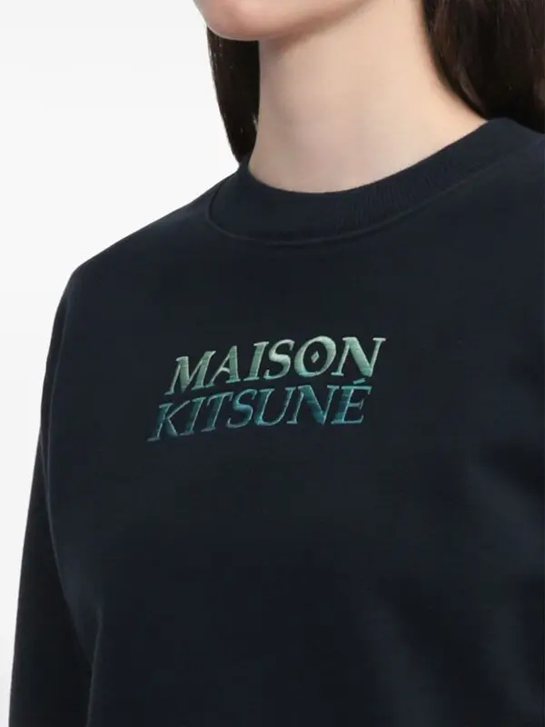 Maison Kitsuné Logo-embroidered Sweatshirt