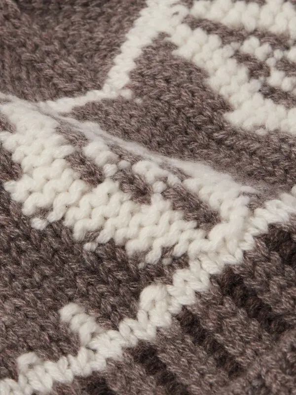 Arch4 Lorenz Fair Isle Cashmere Beanie - Brown