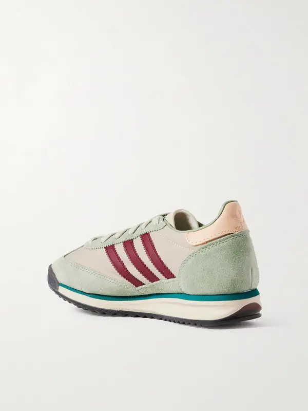Adidas Originals Sl 72 Rs Leather And Suede-Trimmed Mesh Sneakers In Green  - 40% Off | Editorialist