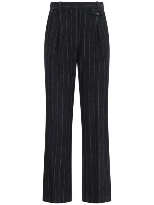 THE GARMENT Pinstripe Pattern Tailored Trousers
