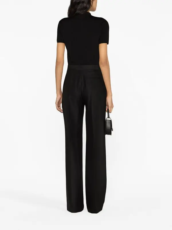 THE ROW Pressed-crease High-waisted Trousers