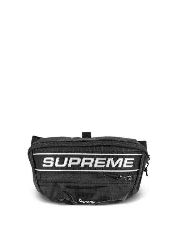 Supreme Logo Print Belt Bag - Black