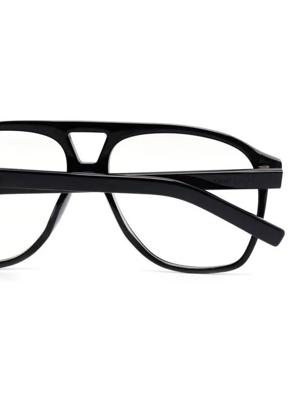 Saint Laurent Pilot Frame Glasses - Black