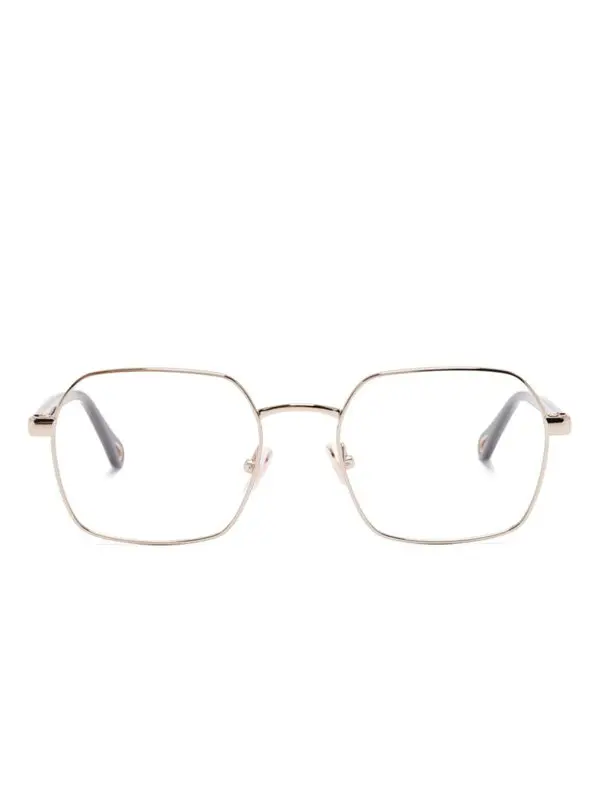 Chloé Square-frame Glasses - Gold