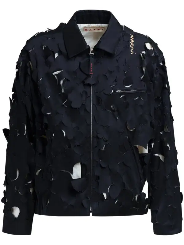 Marni Cut-out Bomber Jacket