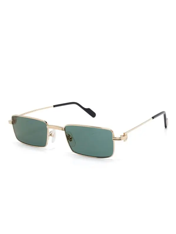 Cartier Première De Rectangle Sunglasses - Gold