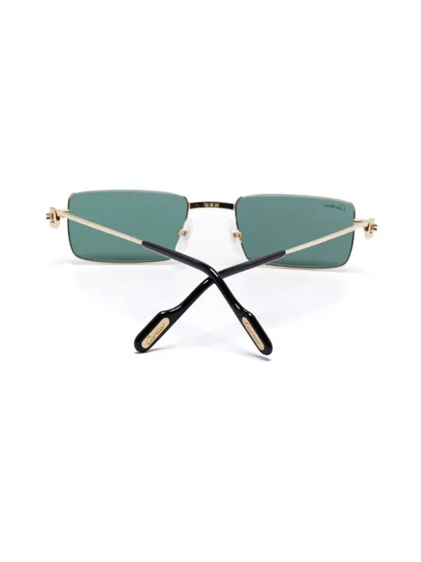 Cartier Première De Rectangle Sunglasses - Gold