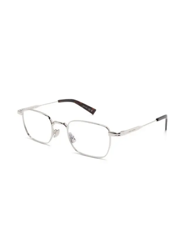 Saint Laurent Square-frame Glasses - Silver