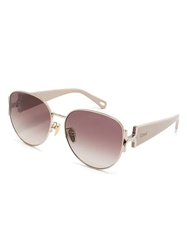 Chloé Geometric Frame Sunglasses