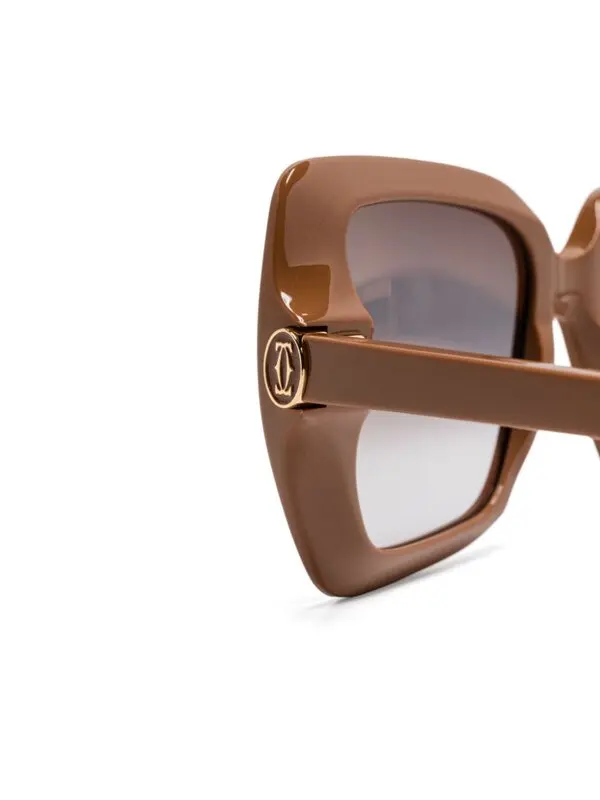 Cartier Ct0507s Sunglasses - Brown | Editorialist display picture 1